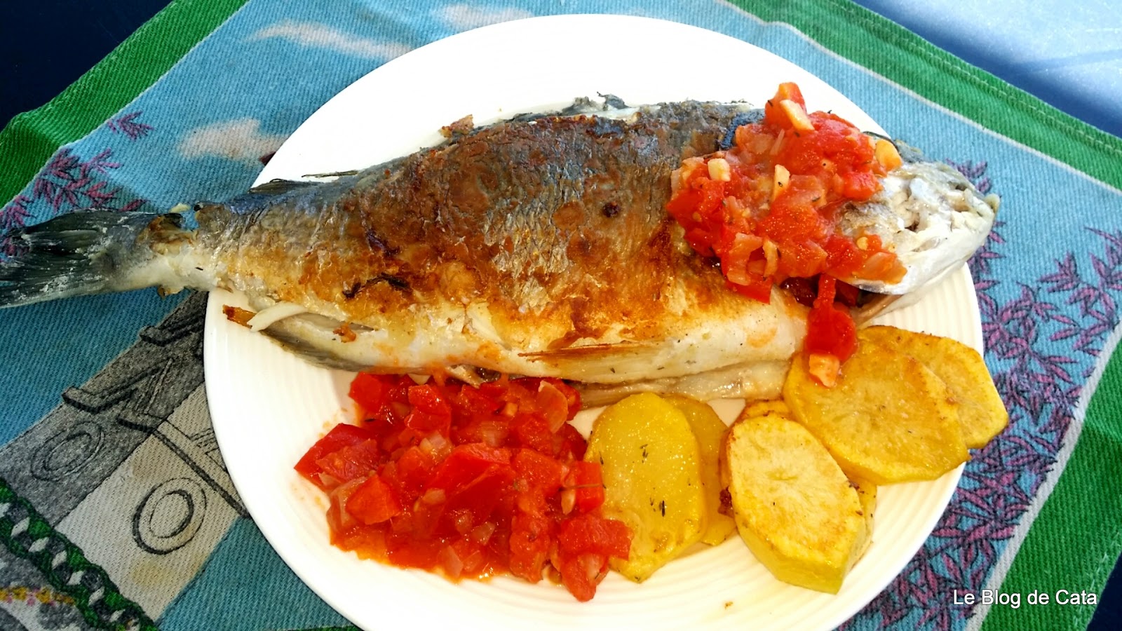 Le blog de Cata: Dorade royale grillée à la poêle