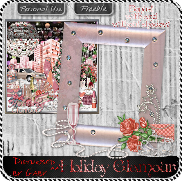 Disturbed PSP tutorials: Freebie Clusters: Holiday Glamour