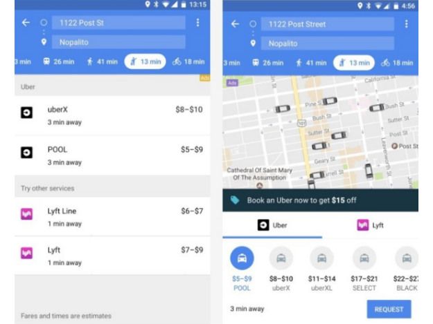 AUTOMAÇÃO: Corrida do Uber pelo Google Maps