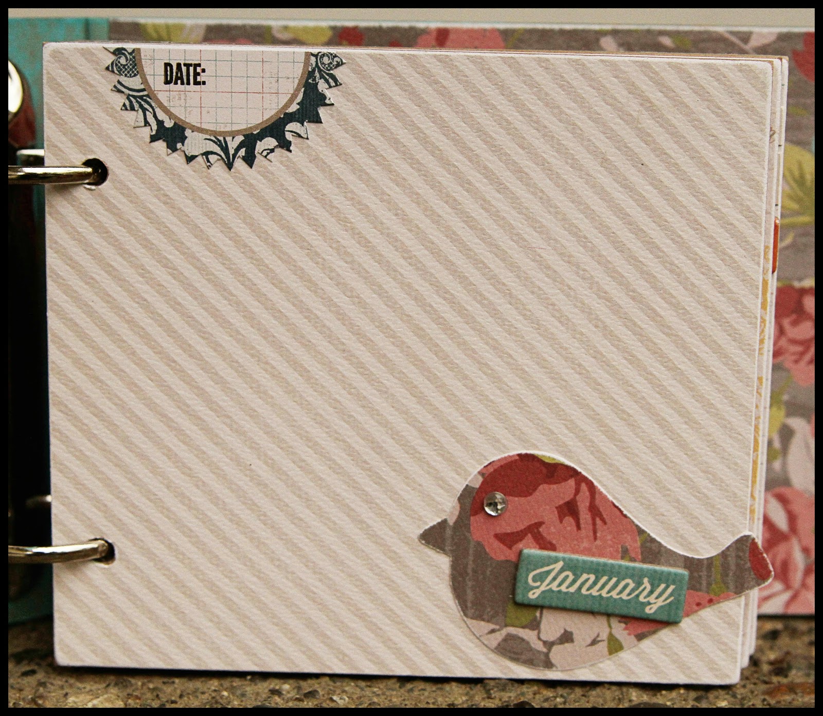 TERESA COLLINS DESIGN TEAM: Picture-a-Month mini book by Julie