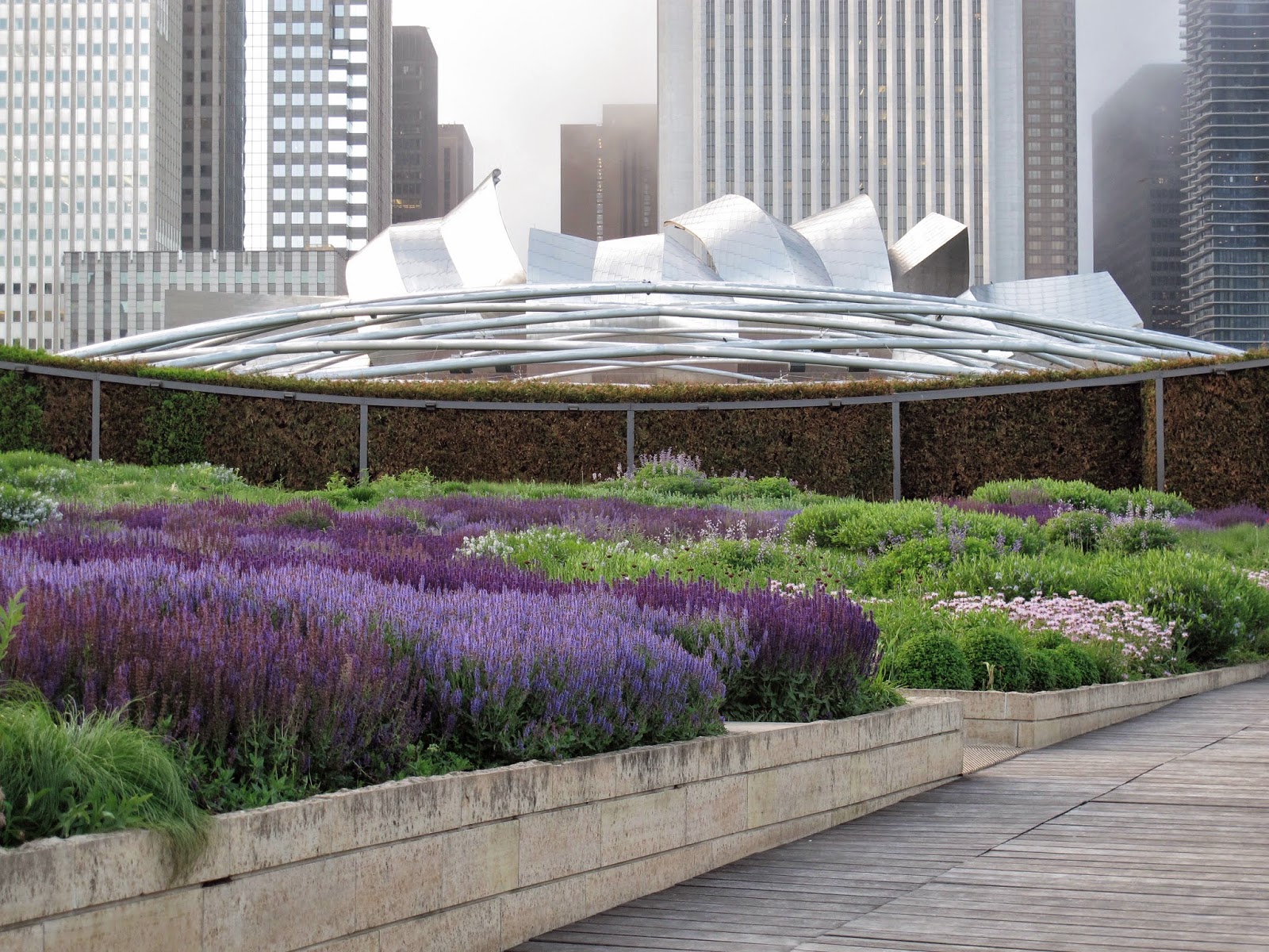 En el jardin: Para inspirarse: Lurie Garden en el Chicago Millenium Park.