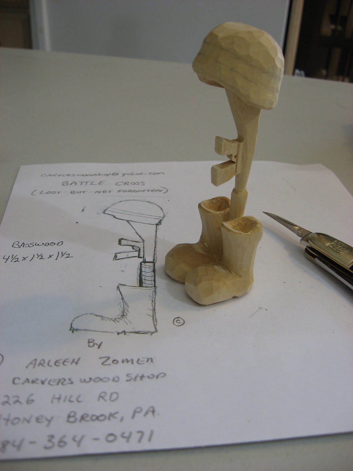 carverswoodshop: BATTLE CROSS PATTERN AND SOME PHOTOS OF THE ...