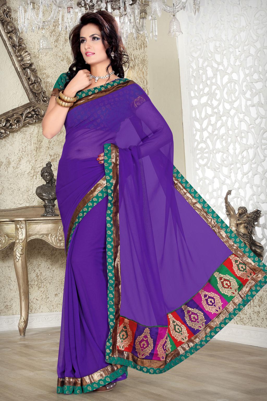 Beautiful simple saree designs - Sari Info