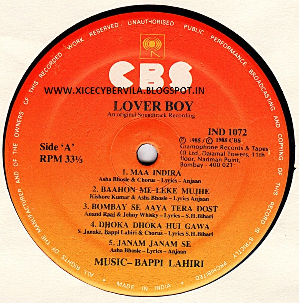 COLLEGE PROJECTS AND MUSIC JUNCTION: LOVER BOY 1985) / OST VINYL RIP FLAC 16 BIT 48 KHZ