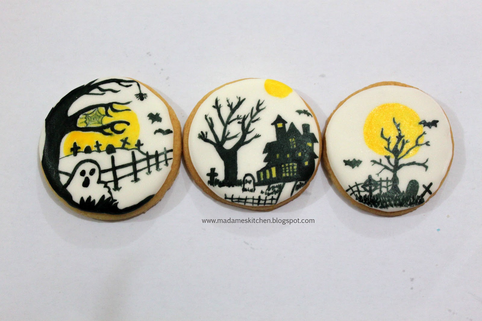 Cookies with Emo Gothic Dark Halloweenie Designs