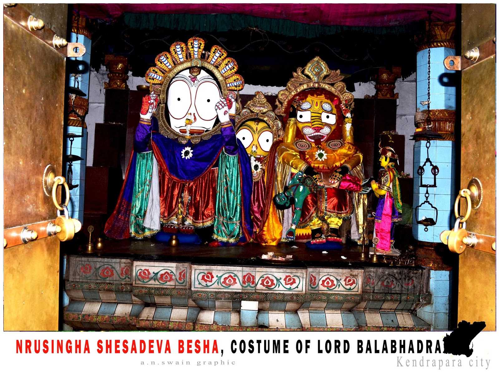Beshas of Baladev Mahaprabhu at Tulasi Khetra Kendrapara