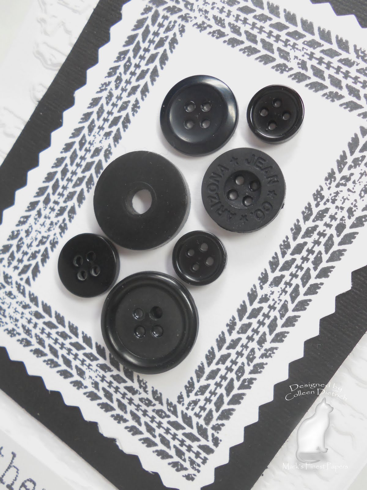 Mark's Finest Papers 60 - Button Tires | Colleen Dietrich Designs