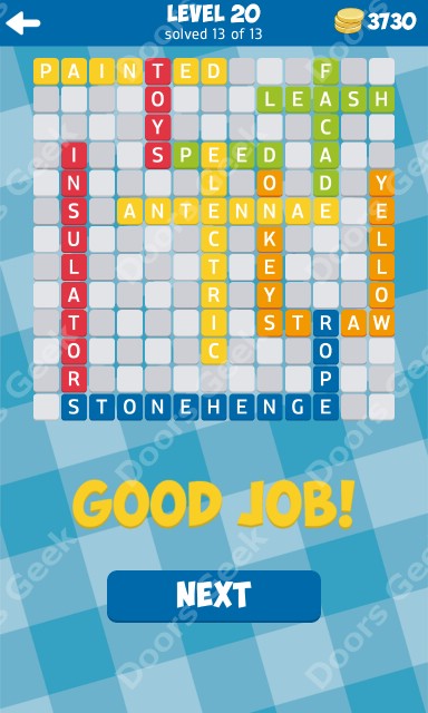 13 Word Connect Level 20 Answers ~ Doors Geek