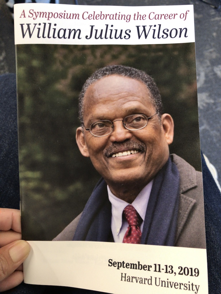 一行日記9月②ハーバードにてレセプションの洗礼、William Julius Wilson先生の引退記念講演