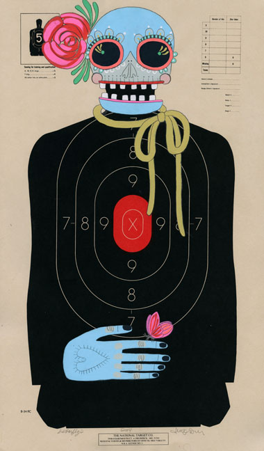 Jennifer Davis Art: Custom Hand-Painted Paper Shooting Targets