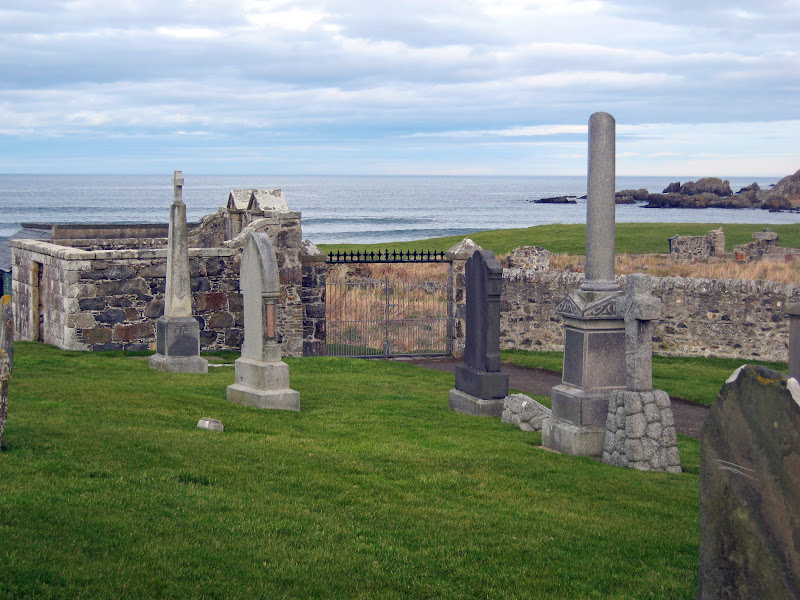 walking the rainbow trail: Portsoy: a rare iron and stone gravemarker