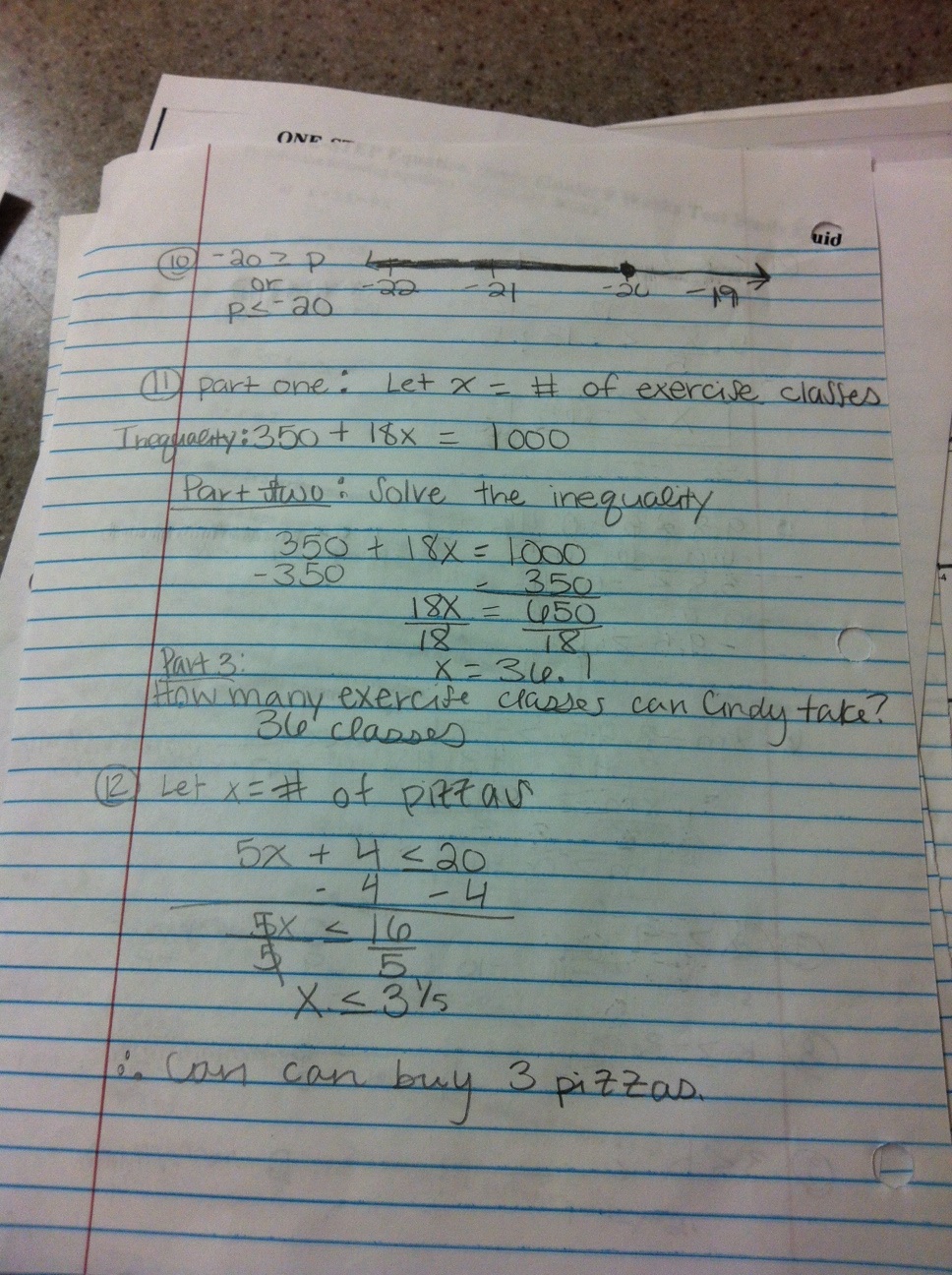 Mrs. Bates' Math Bits : Study Guide Problems and Answers!