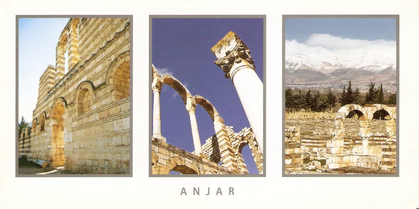 My UNESCO World Heritage Postcards: Lebanon - Anjar