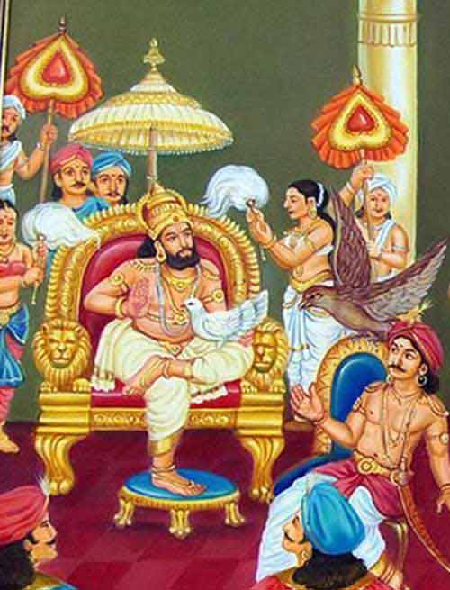 King Shibi And The Two Birds – Dove And Eagle | Hindu Blog