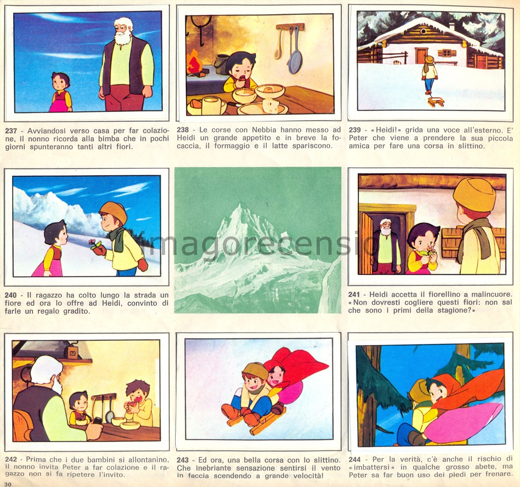 Imago Recensio: "Heidi" - Album figurine Panini 1978