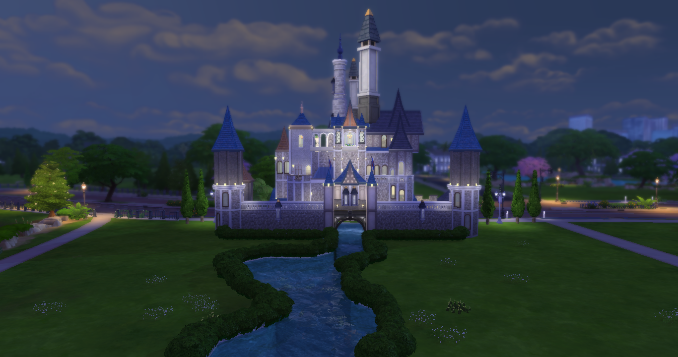 ปราสาทดิสนีย์ The Sims 4(No CC!) - Disney Castle The Sims 4 ~ The Sims ...
