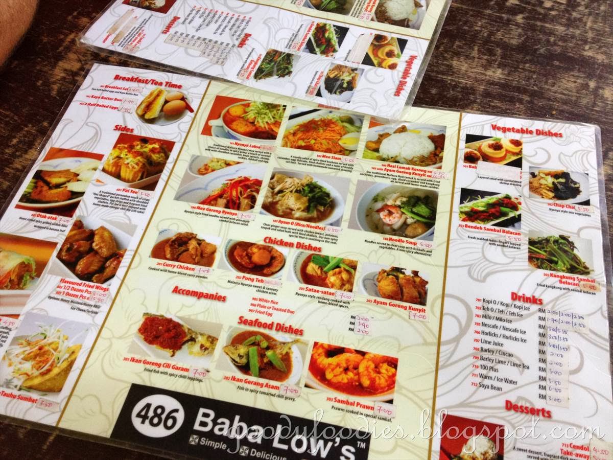GoodyFoodies: Baba Low's 486, Lorong Kurau, Bangsar, KL
