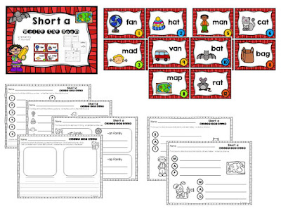 My First Grade Zoo: Write the Room - Short Vowels