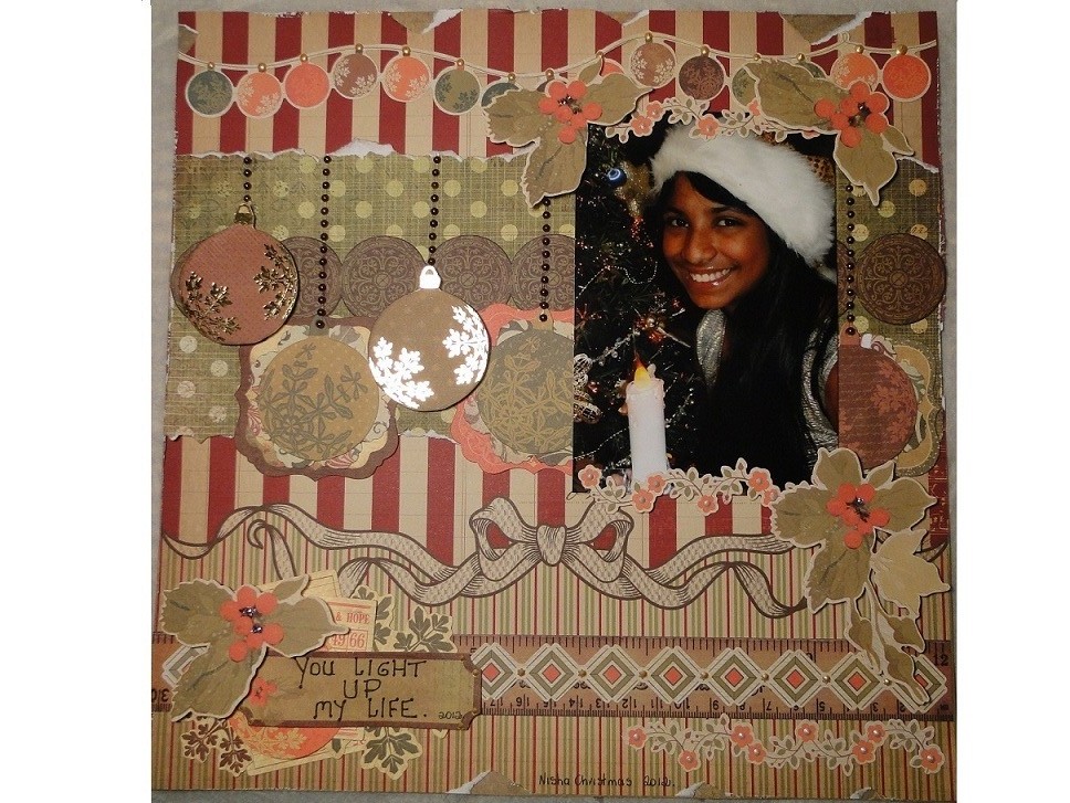 crumbs of creativity: You light up my life - Life Paper Scrapbook Sketch #2