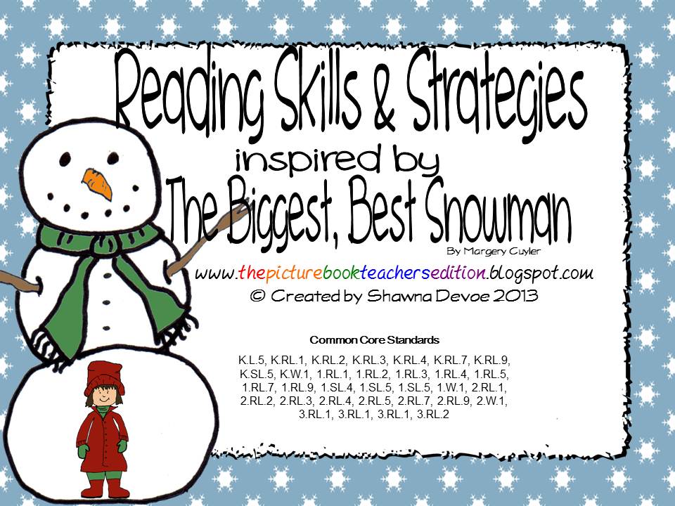 The Biggest, Best Snowman by Margery Cuyler - Teaching Ideas | The ...