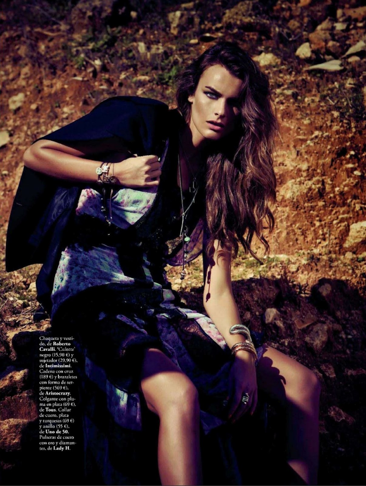 un nuevo aire gipsy: filippa hamilton by santiago esteban for elle ...