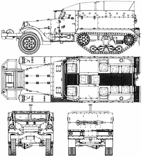 Aa Halftrack Drawing