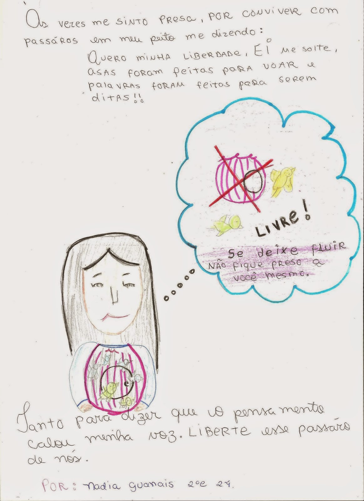 Jovens Escritores: Através de um único desenho, definimos quem somos.