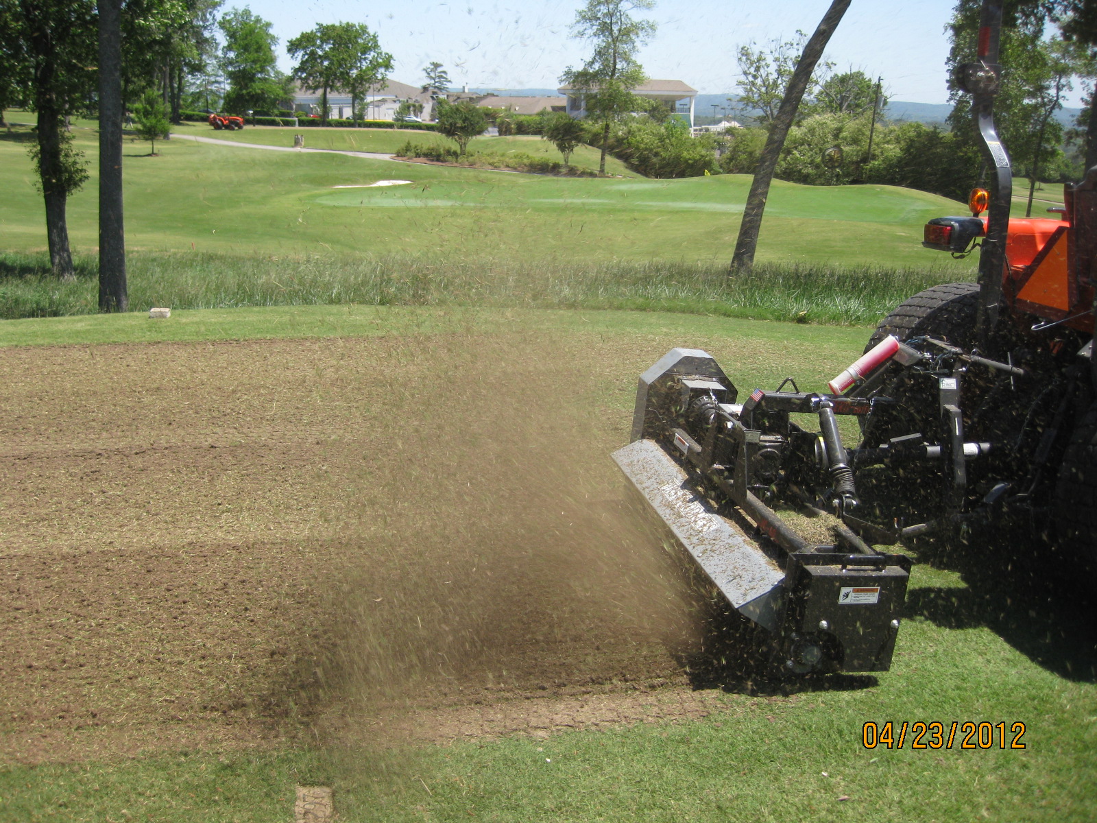 Vestavia Country Club Golf Course Maintenance: Verticutting and ...