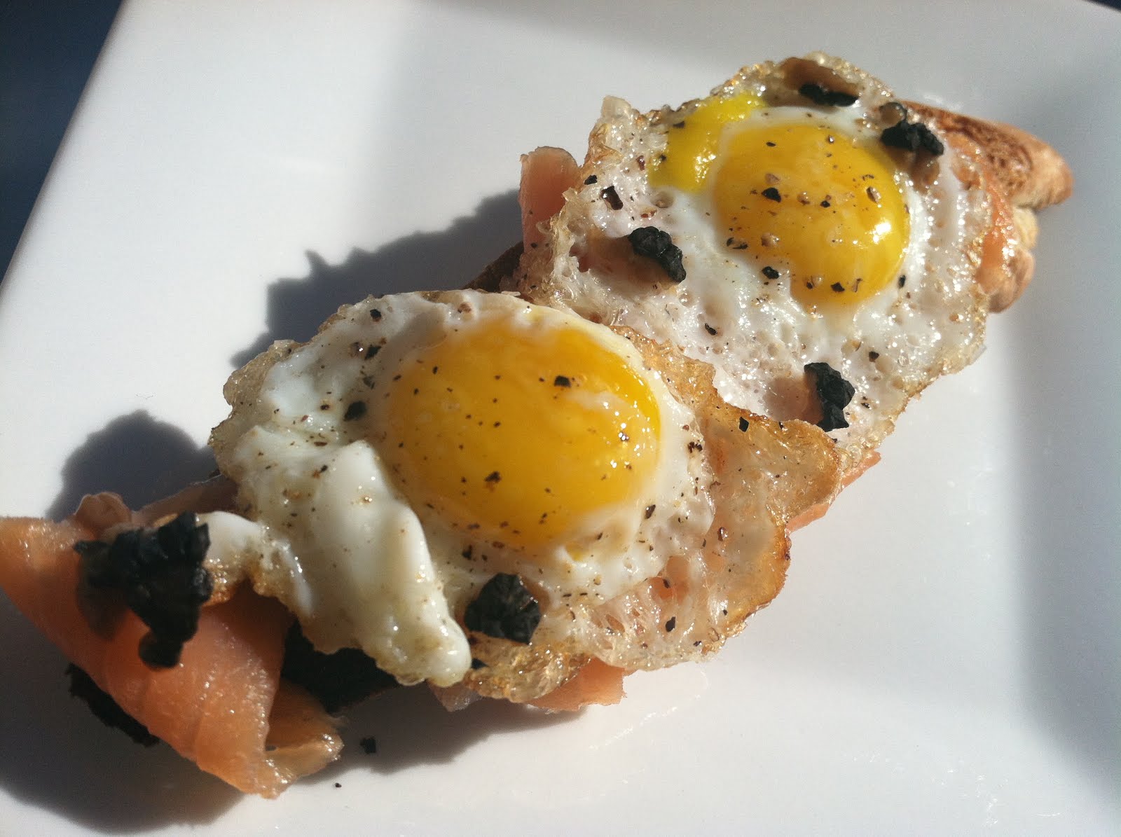 A Couple in the Kitchen: Wordless Weekender: Toast Points with Salmon ...