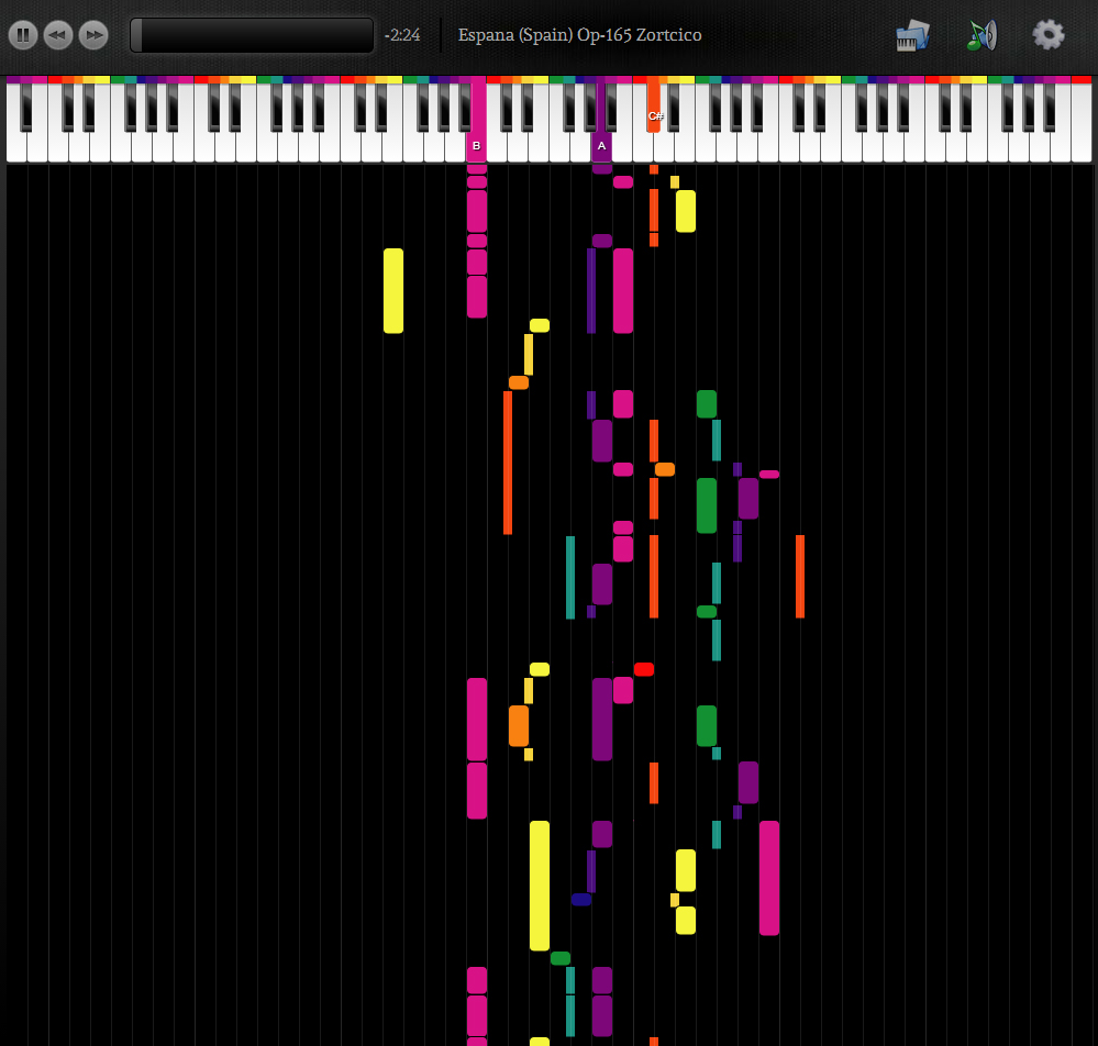 COLOR PIANO: Aprenda Piano visualizando el color del sonido