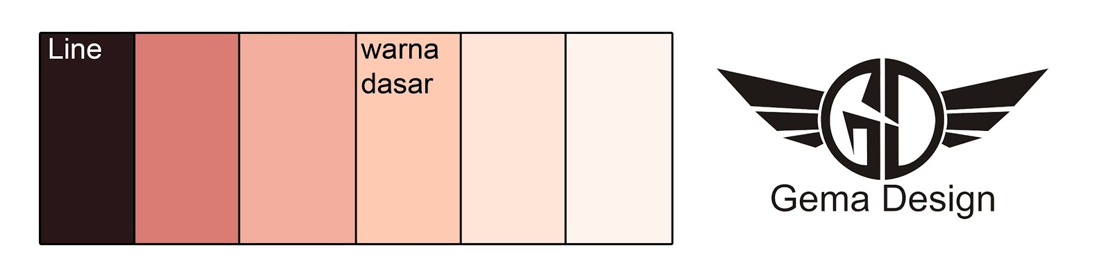 Palet Warna Kulit,Bibir dan Rambut Untuk Vector dan Vexel - evposibble!