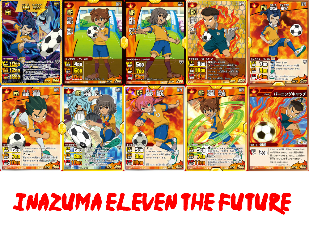 inazuma eleven the future 5.0: Novos cards e + Noticias!!
