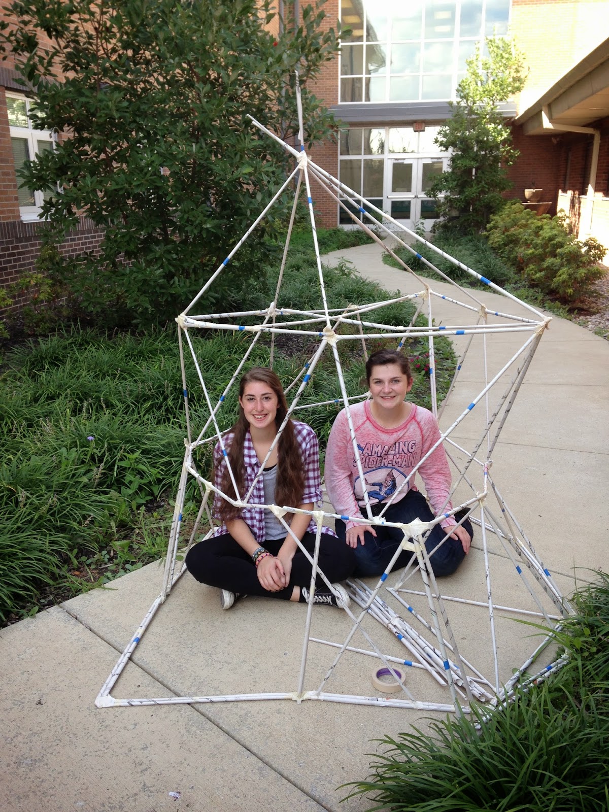 Adventures of Creativity.: Student Work: Newspaper Structures + Toothpicks