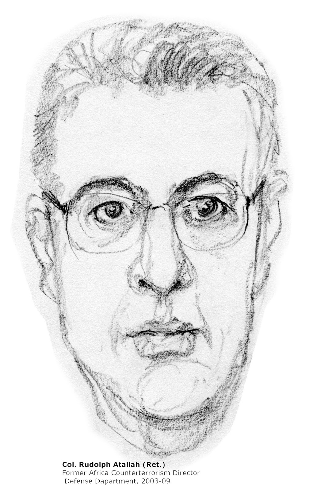 daily drawings: Col. Rudolph Atallah Ret.