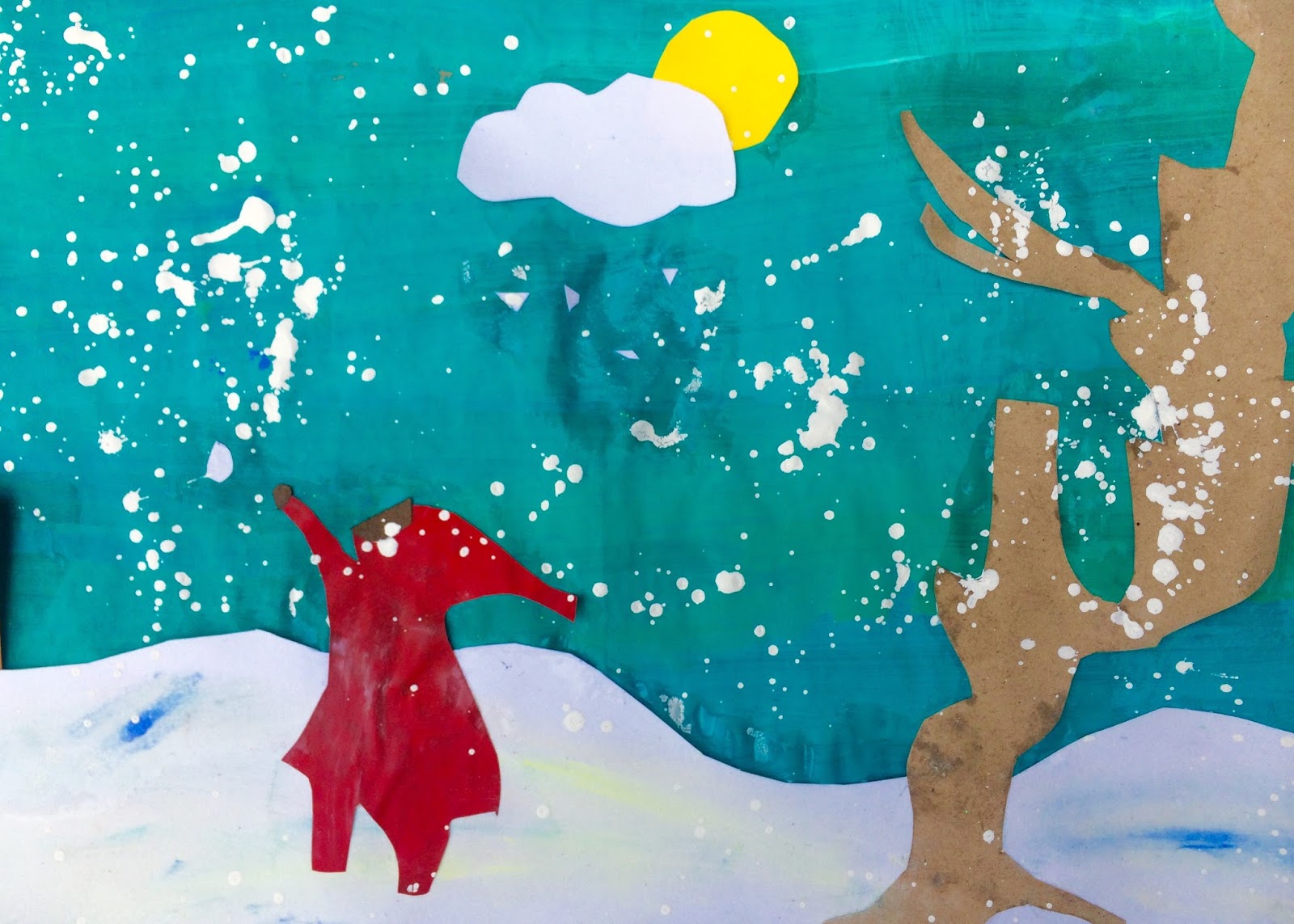 ACORN ART STUDIO: ART AFTER SCHOOL : "THE SNOWY DAY"