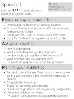 Senorita's Spanish Class: Parent Teacher Conferences