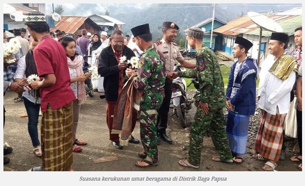Begini Rukunnya Umat Kristen dan Islam di Ilaga Papua Saat Idul Fitri ...