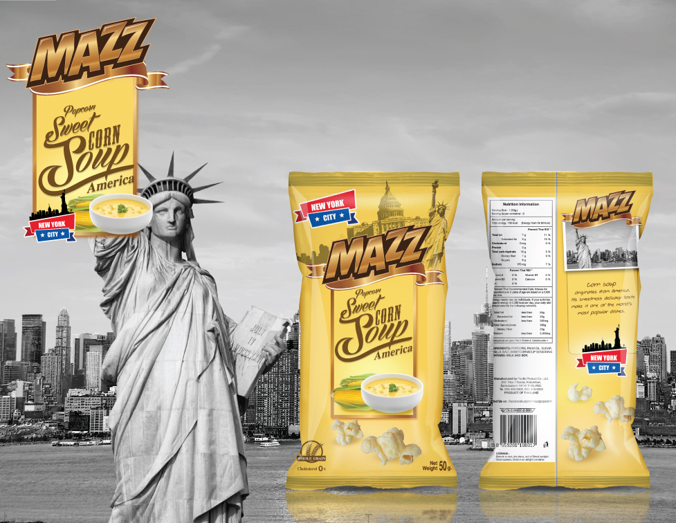Mazz Popcorn – Packaging Of The World