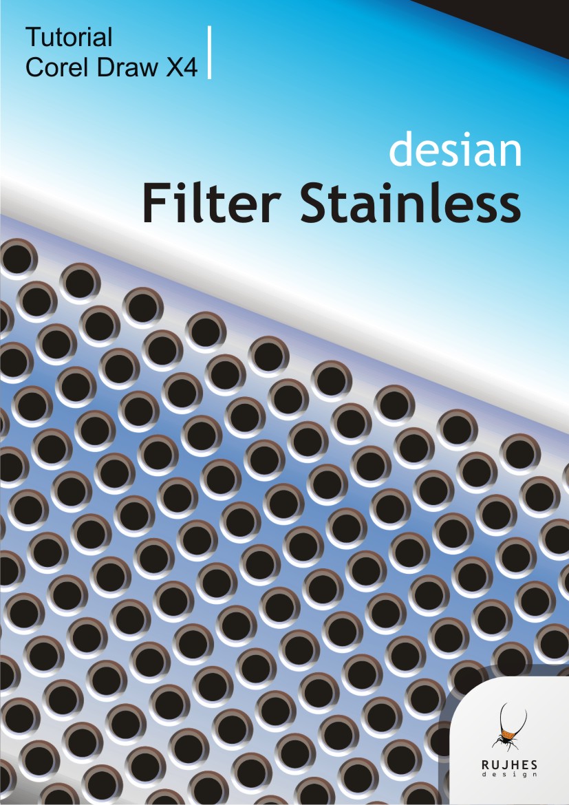 Rujhes Logo: Cara Mudah Desain Filter Stainless dengan Coreldraw