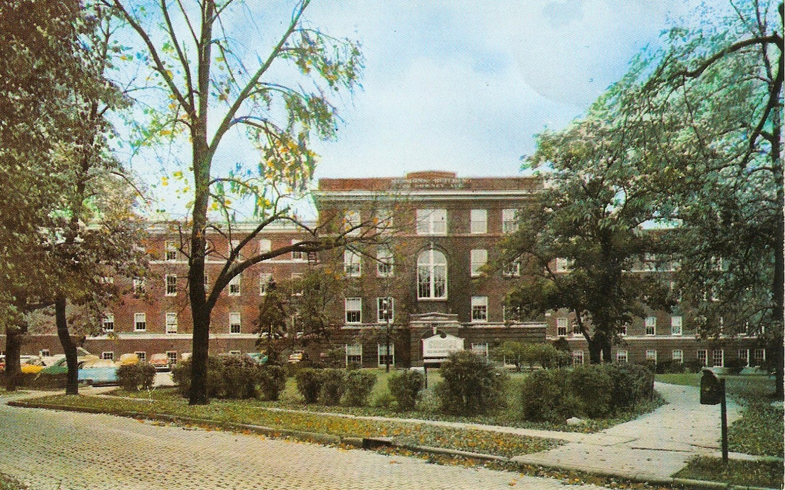 Vintage Irvington: Color Photo of Missions Building--1955