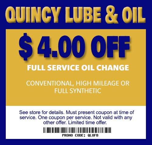Quincy Lube and Oil: Oil Change Coupon from Quincy Lube & Oil