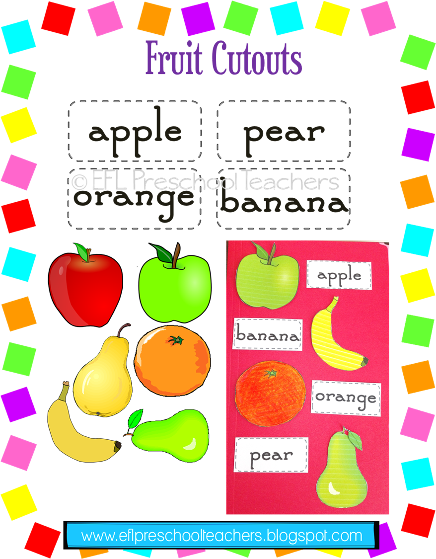 ESL EFL Preschool Teachers Fruit Theme For The Preschool ELL ESL EFL Preschool Teachers Fruit Theme For The Preschool ELL
