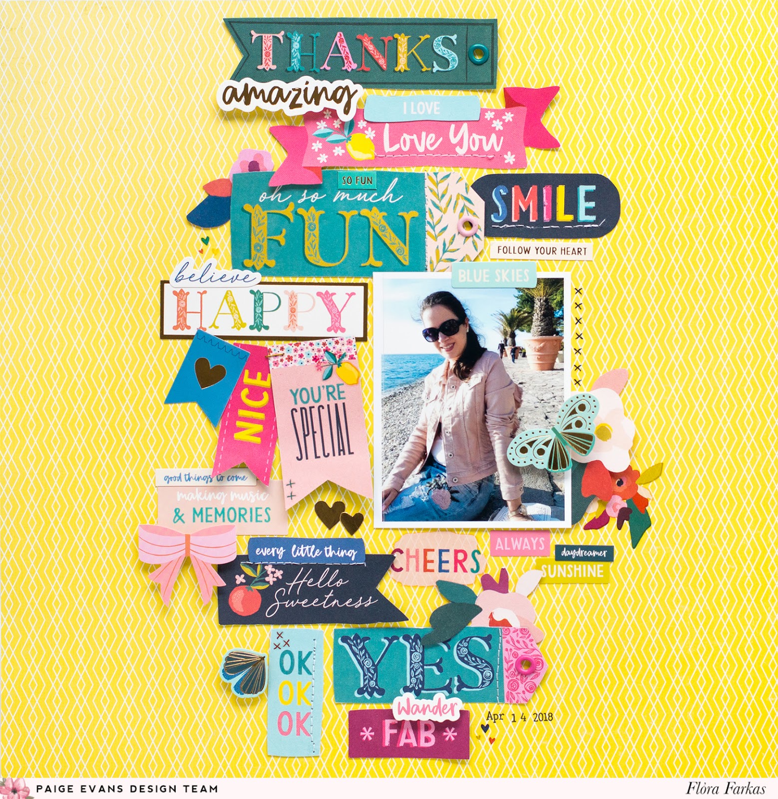 Happy Layout by Flóra Farkas | Paige Taylor Evans