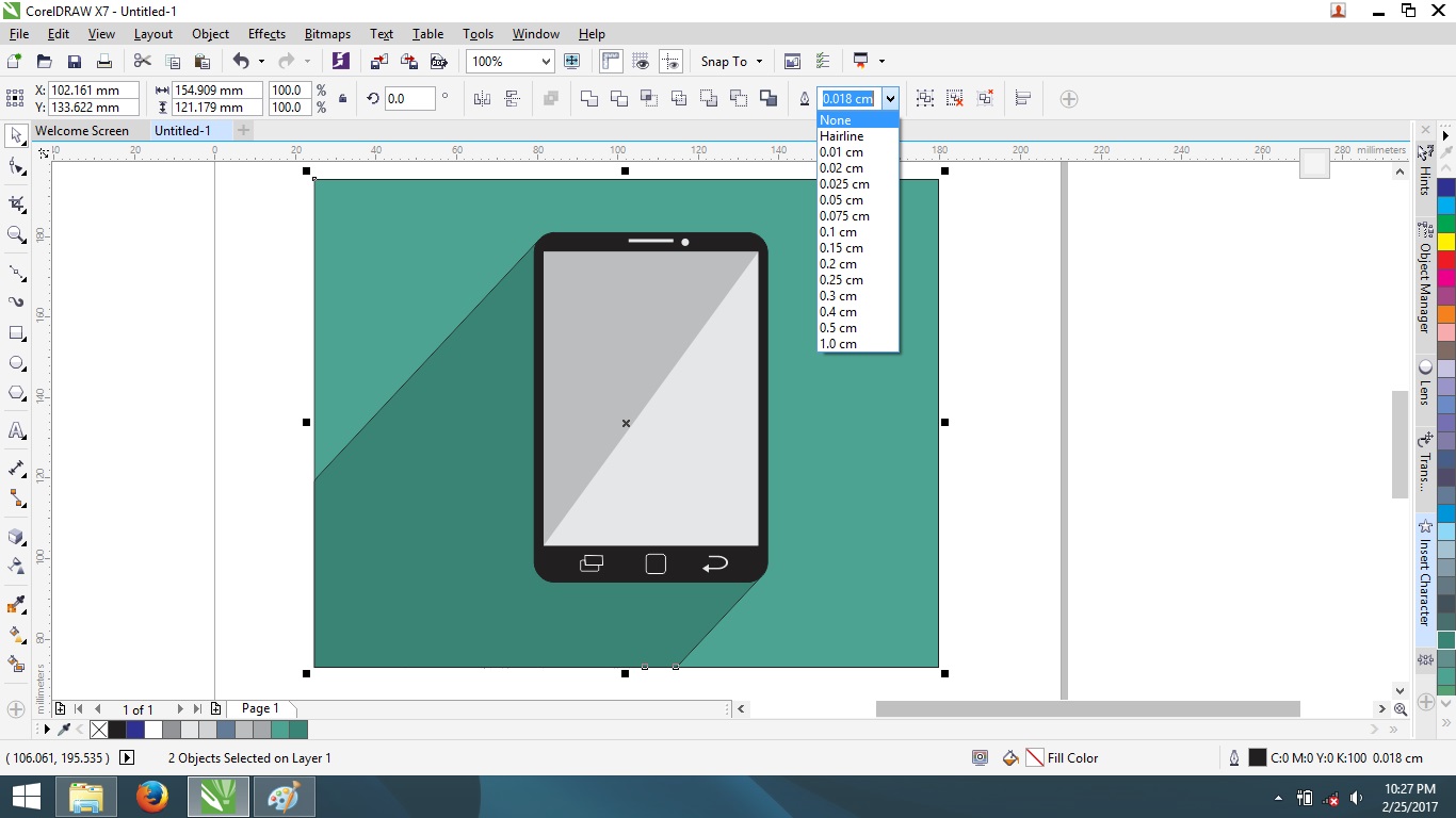 Cara Membuat Flat Design HP dengan Corel Draw | Pintar CorelDraw