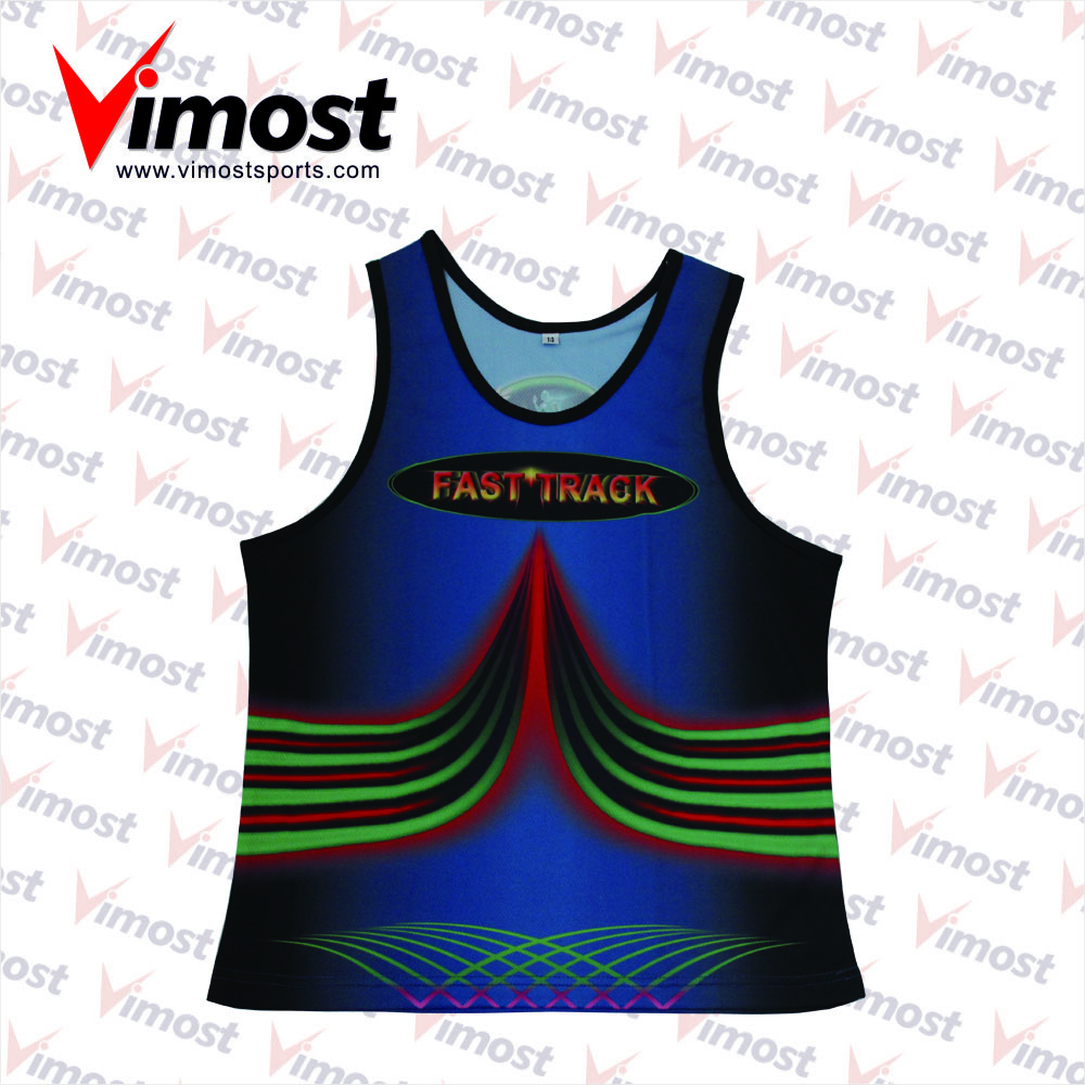 Custom sublimation sportswear: Custom Sublimation singlet