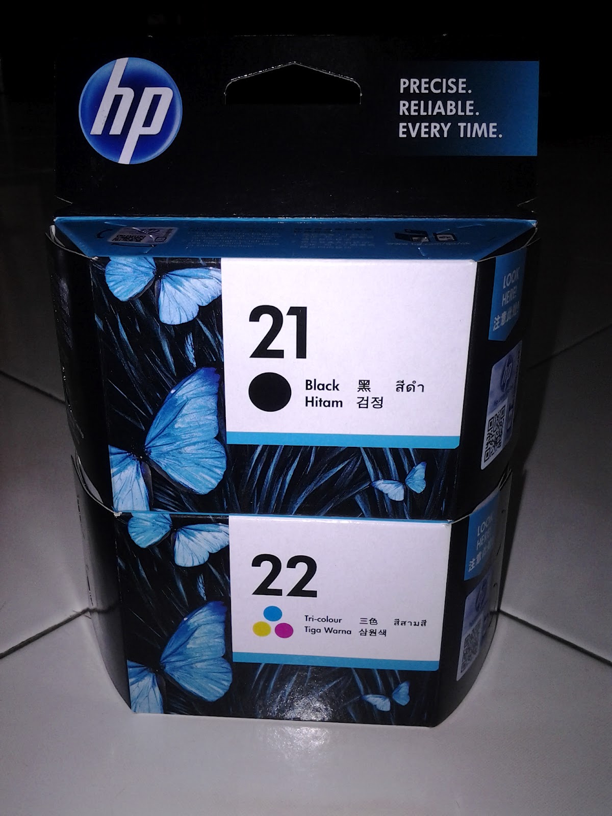 Welcome TO BCMY Marketing Sales: HP Ink Colour Set -21 and 22