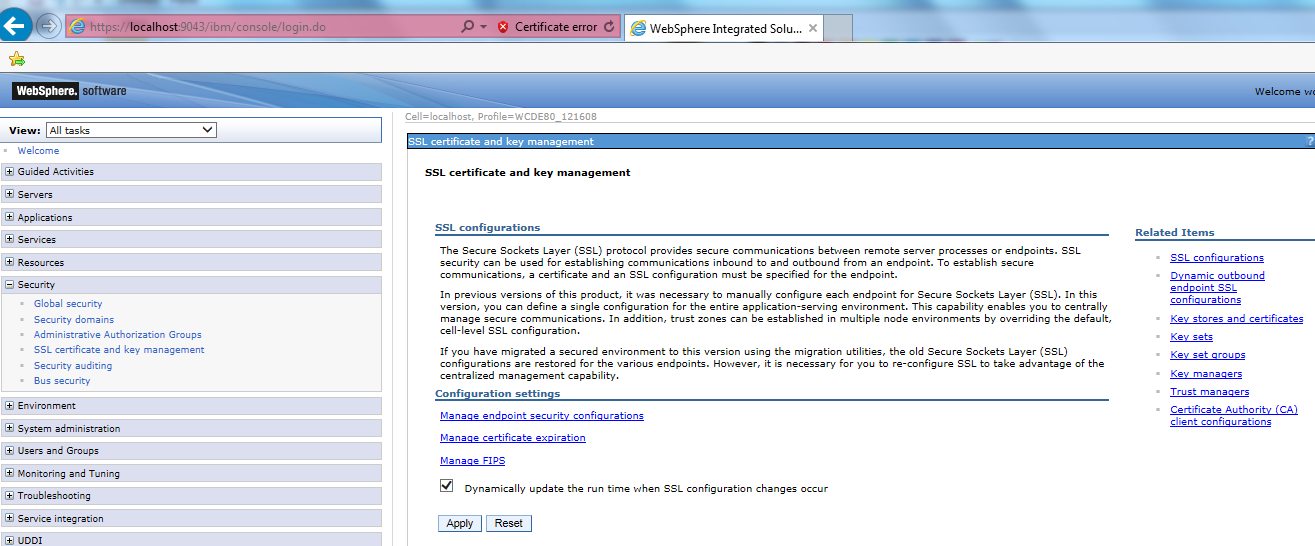 Learn Java and WCS: Installing SSL Certificate in WebSphere Application ...