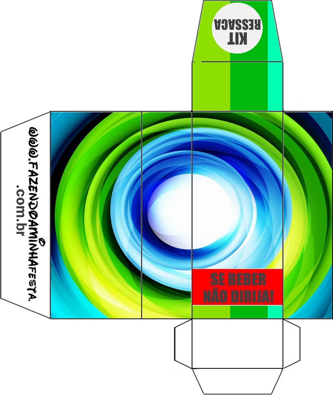 Green and Blue:Free Printable Boxes. - Oh My Fiesta! for Geeks