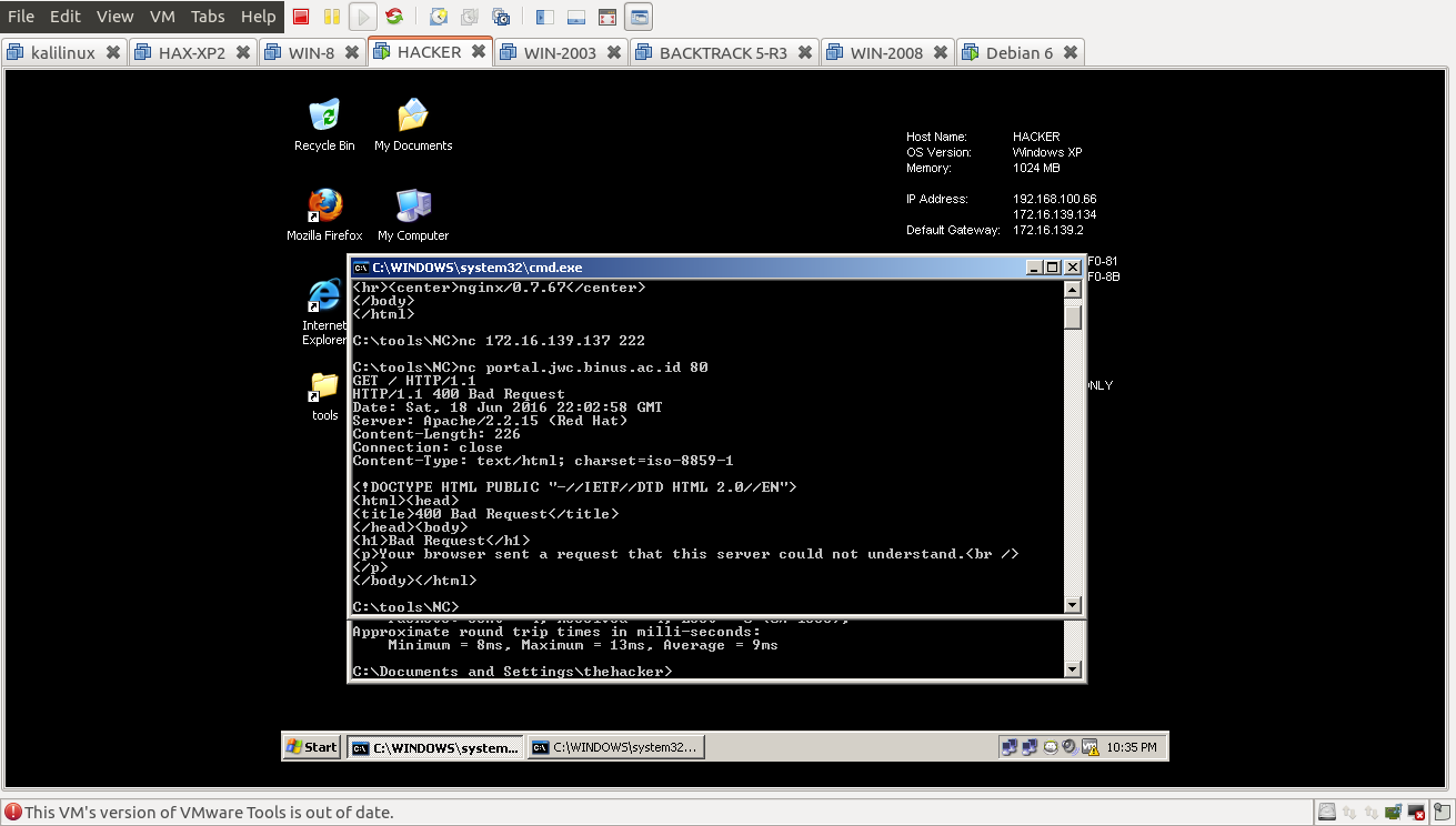 Ethical Hacking Netcat For Banner Grabbing And Port Scanning