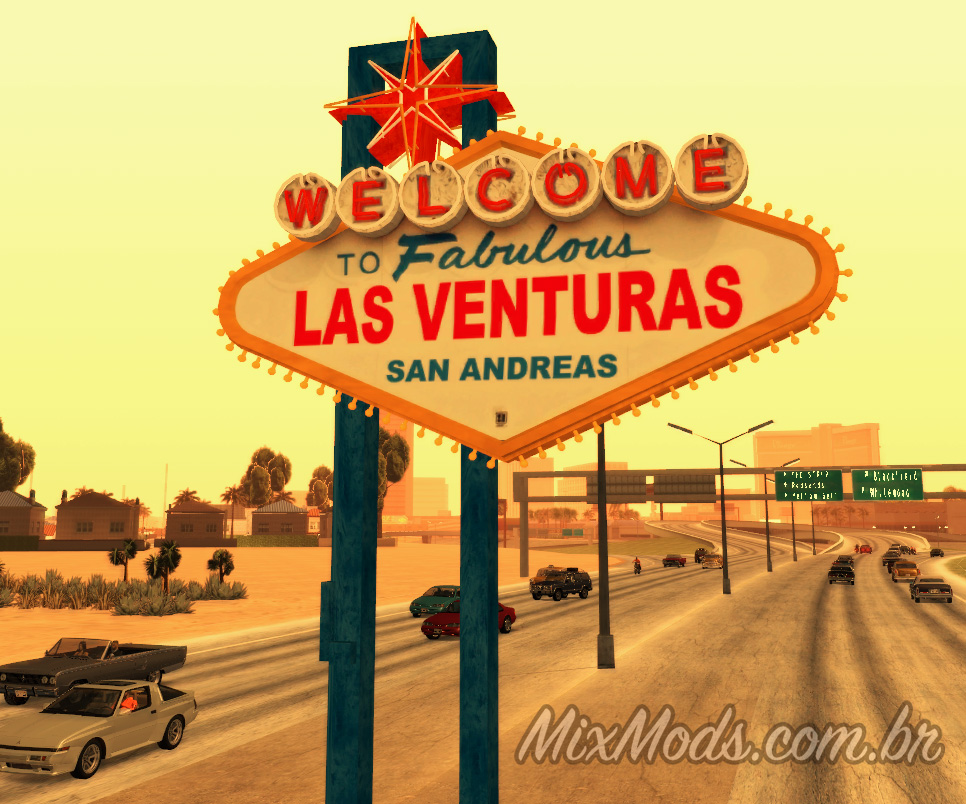 Welcome Las Venturas Sign Remastered (placa de LV em HD) - MixMods ...
